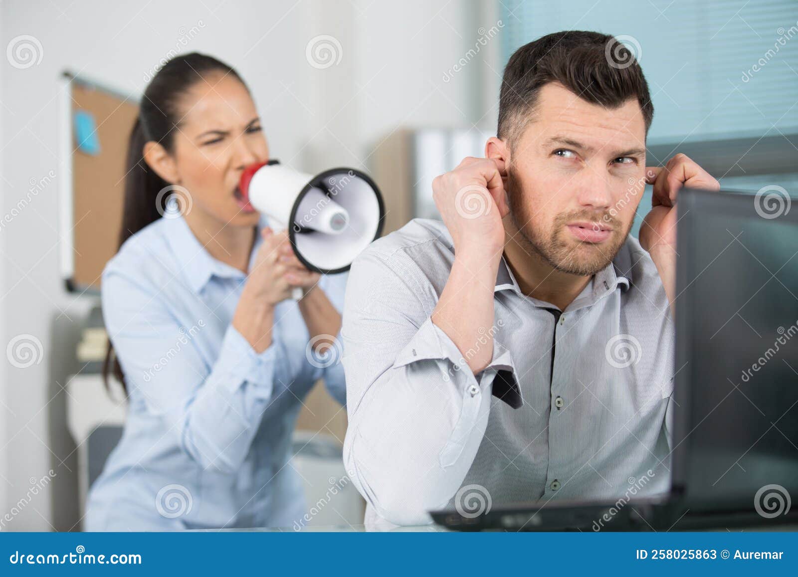 Angry Woman Shouting Against Man Stock Image - Image of bullying ...