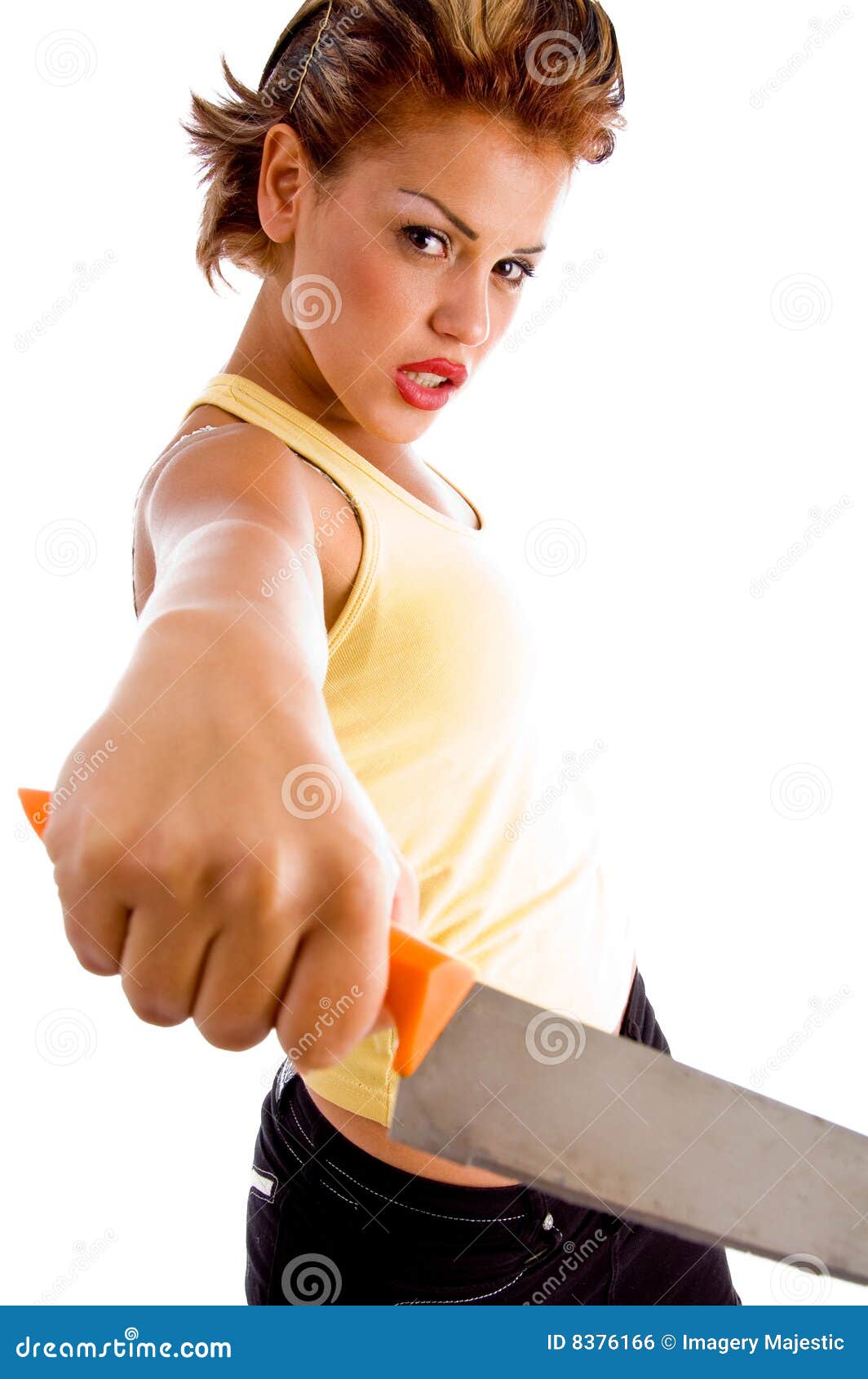 Angry Woman With Knife