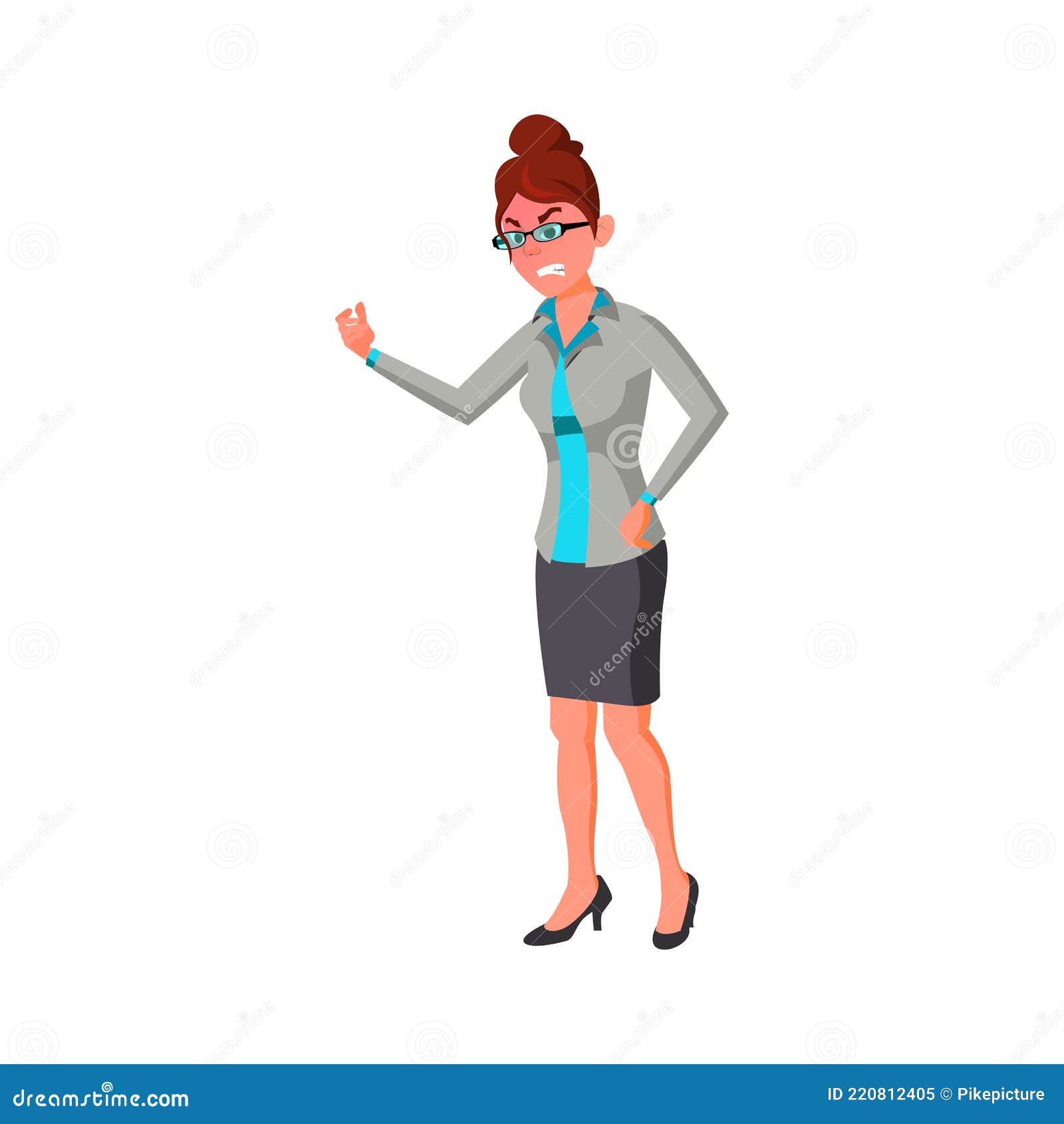Angry Woman Teacher Screaming on Student in University Cartoon Vector ... Angry Woman Teacher Screaming on Student in University Cartoon Vector ...