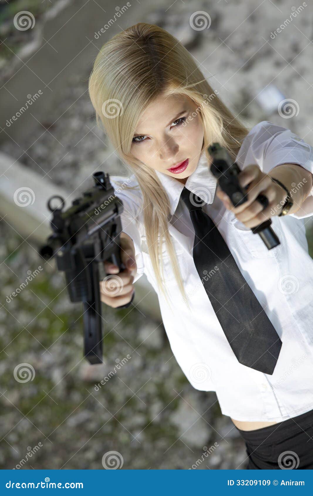 Mad Woman With Gun