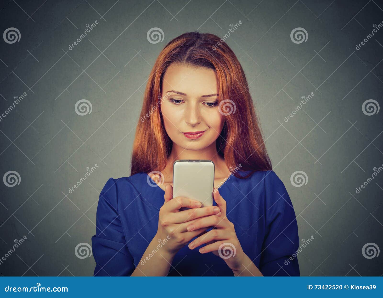 Angry Woman Unhappy Annoyed By Something On Cell Phone Texting