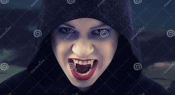 Angry woman vampire stock photo. Image of halloween, fantasy - 26965760