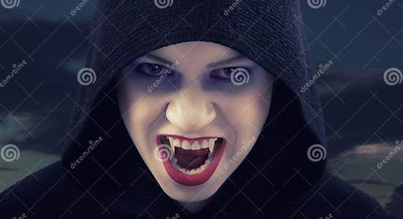 Angry woman vampire stock photo. Image of halloween, fantasy - 26965760