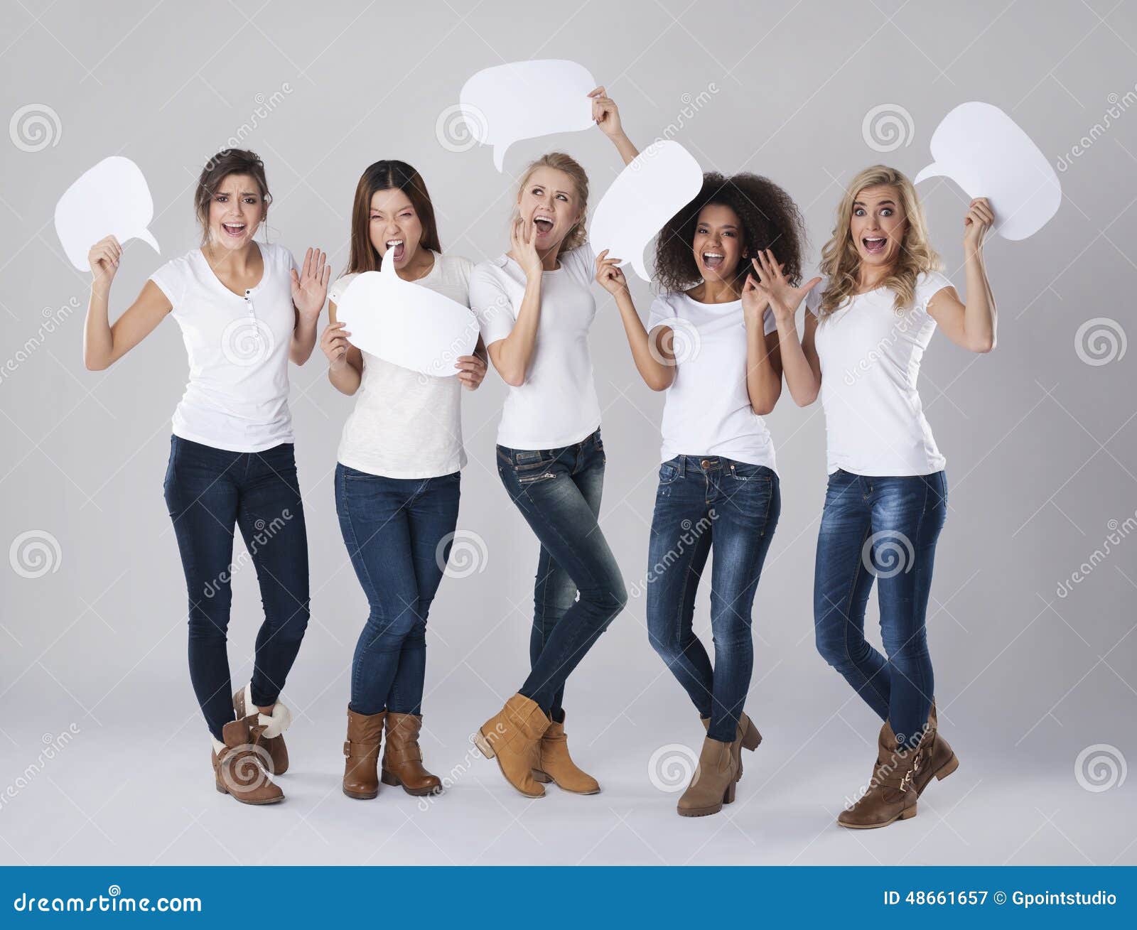 Angry women stock image. Image of enjoyment, hair, holding - 48661657