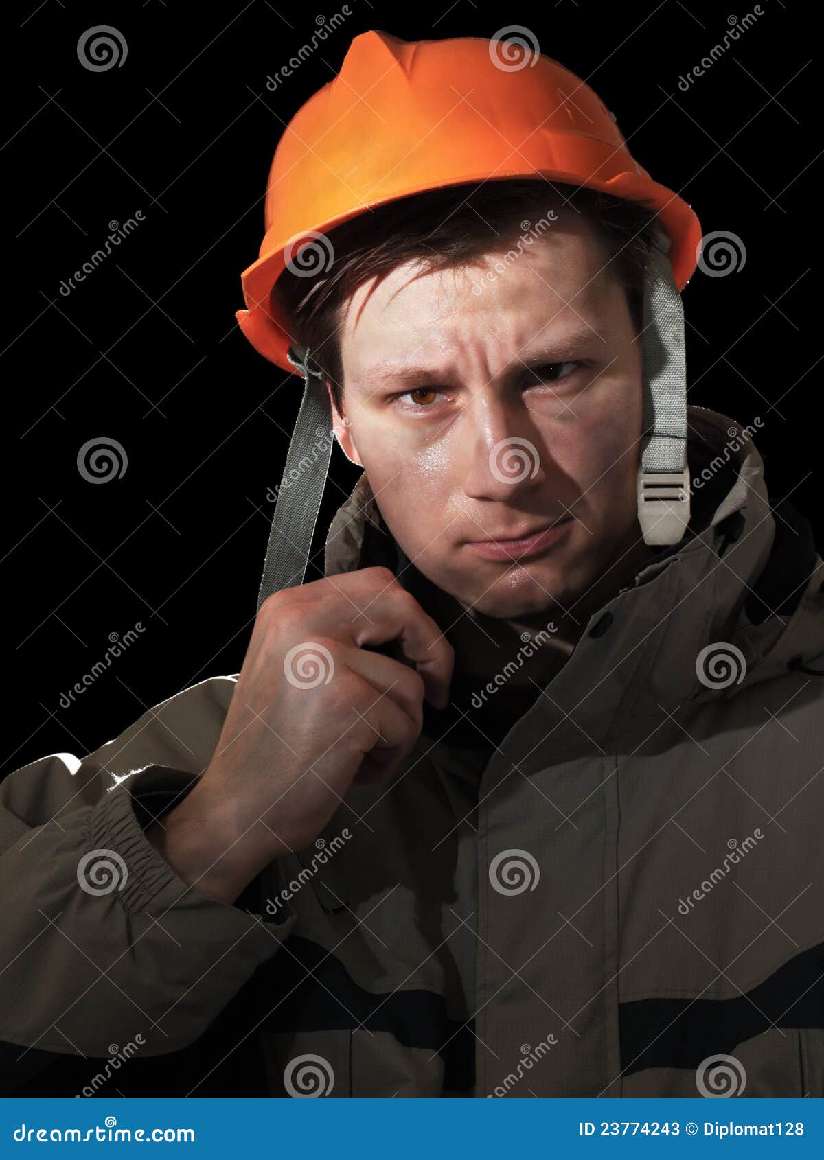 Angry worker stock image. Image of yellow, worker, depressed - 23774243