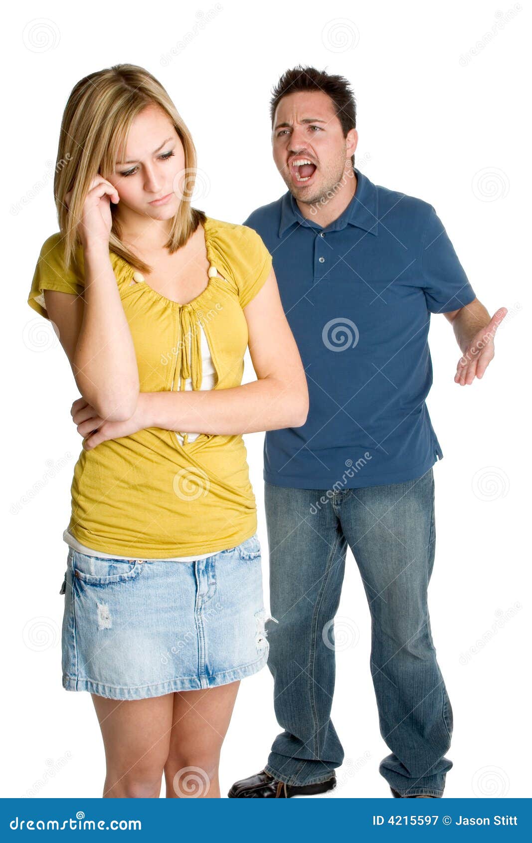 Angry Yelling Couple stock image. Image of fighting, domestic - 4215597
