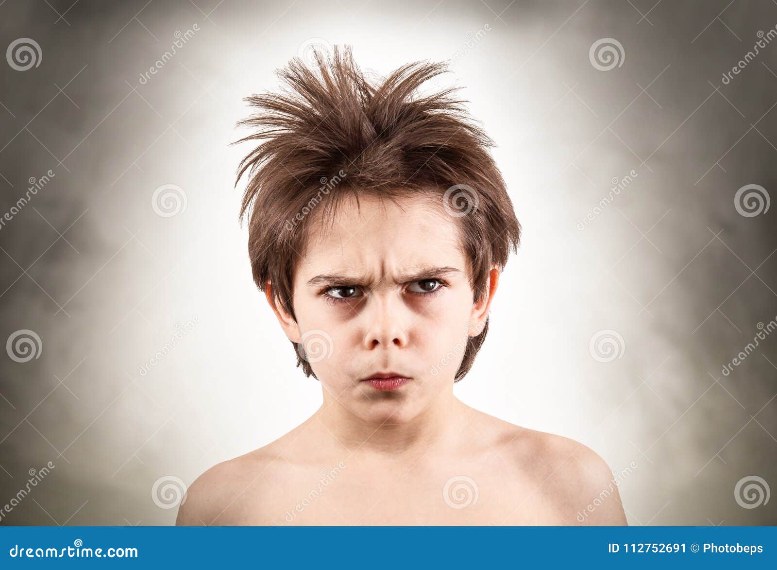 Angry Young Boy in Light Background Stock Image - Image of wrath, rabid ...