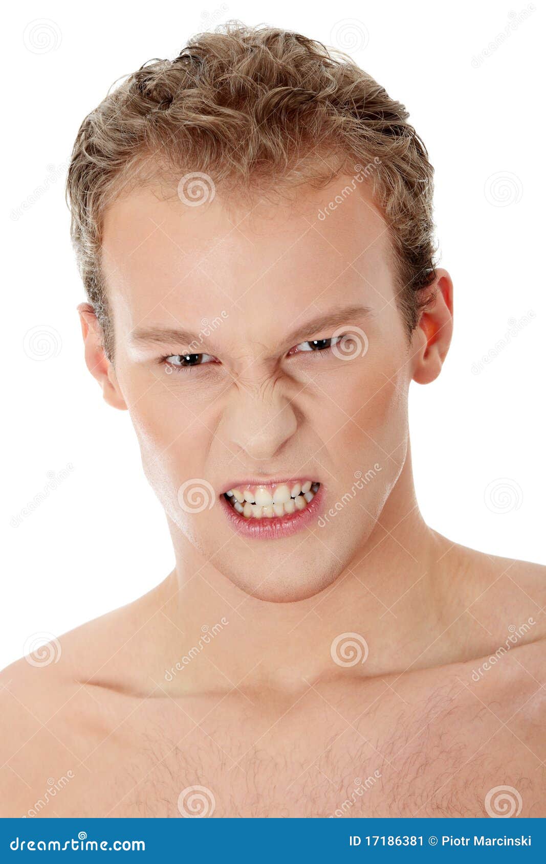 Angry young man stock image. Image of friendly, posing - 17186381