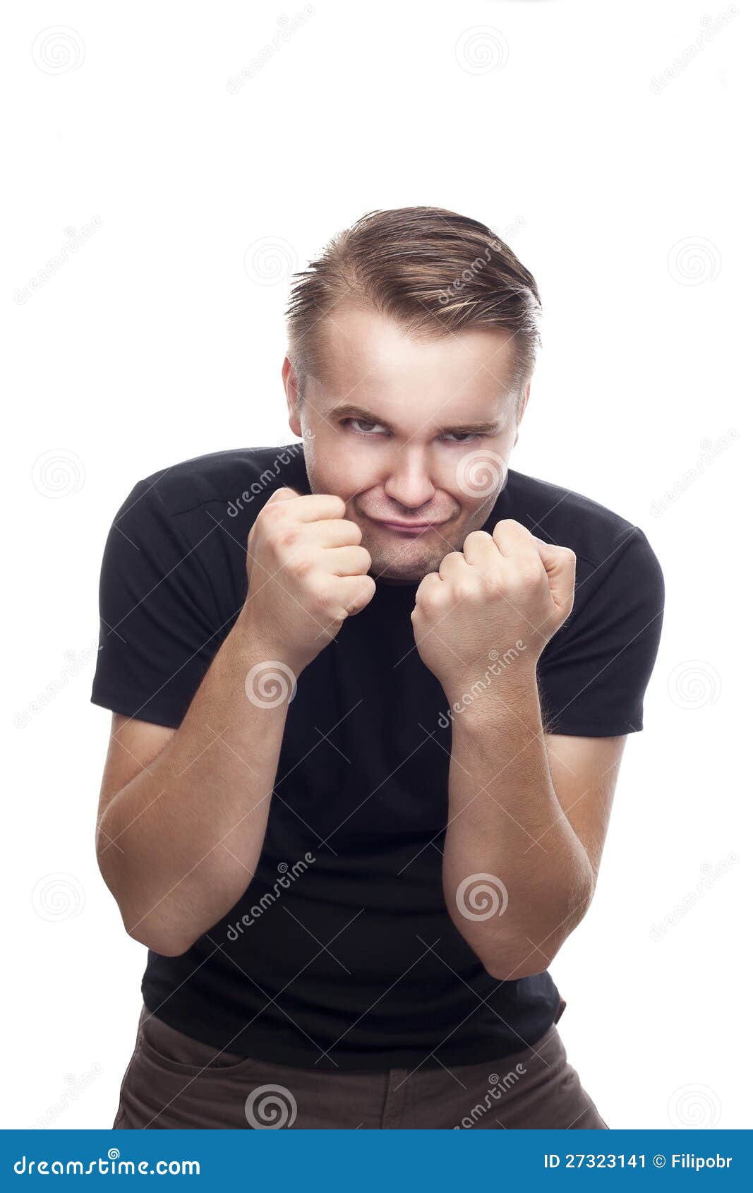 Angry young man stock image. Image of hate, serious, person - 27323141