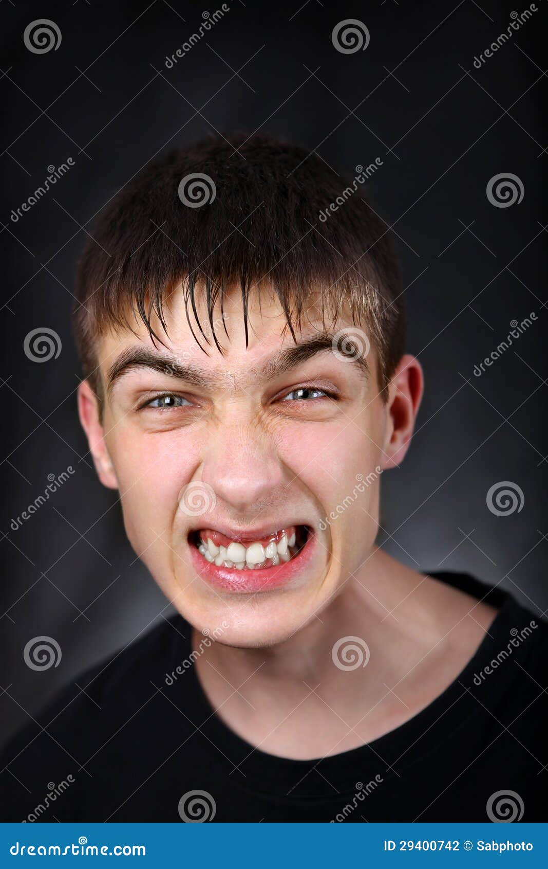 Angry Young Man stock photo. Image of caucasian, grin - 29400742