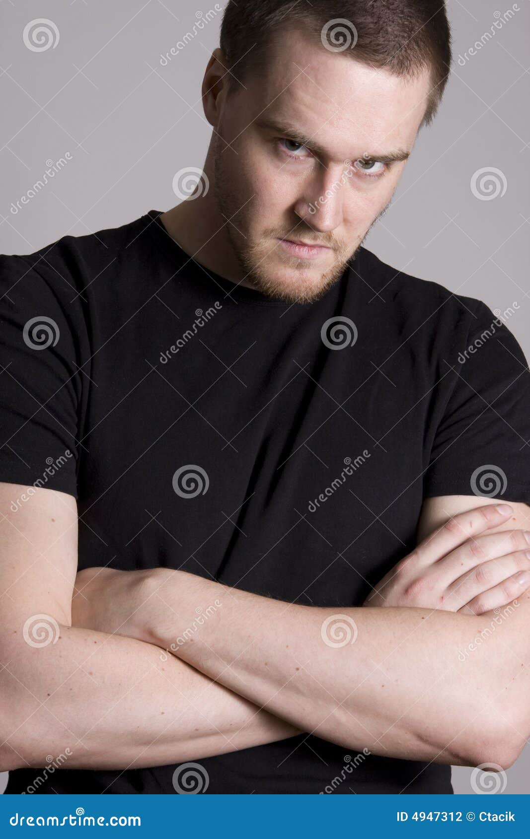 Angry young man stock photo. Image of casual, handsome - 4947312