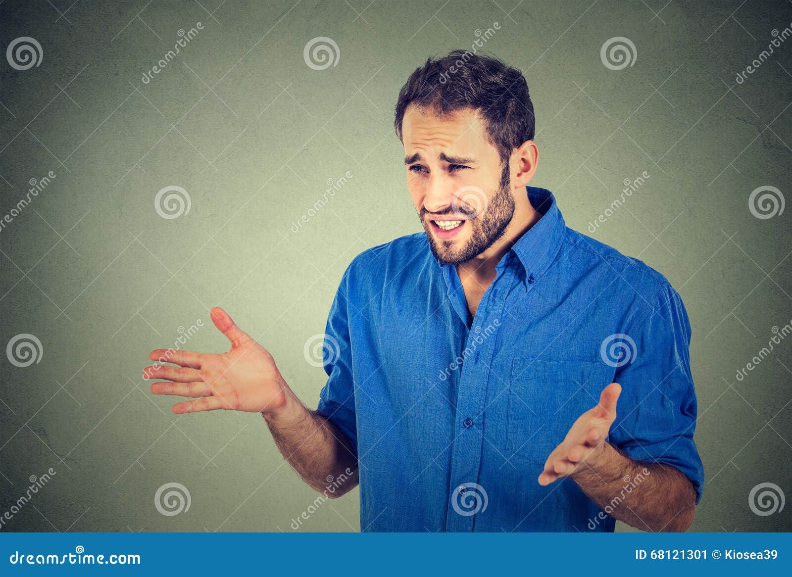 Angry young man stock image. Image of gray, frustrated - 68121301