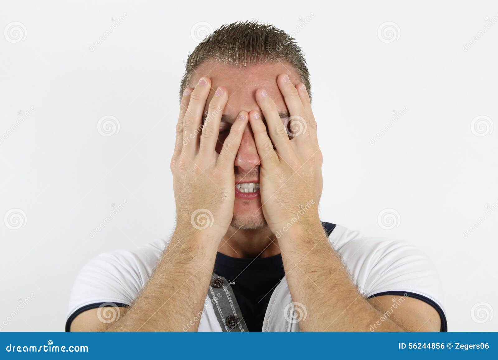 Angry young man stock photo. Image of head, portrait - 56244856