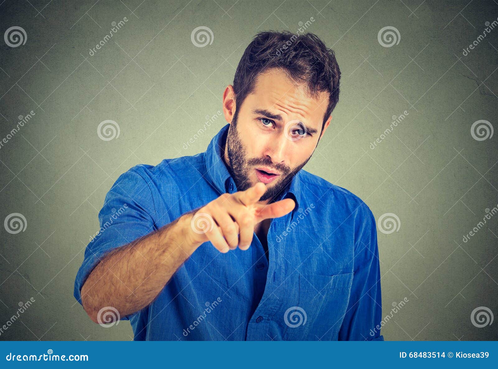 Angry Young Man Pointing Finger at Someone Stock Photo - Image of face ...