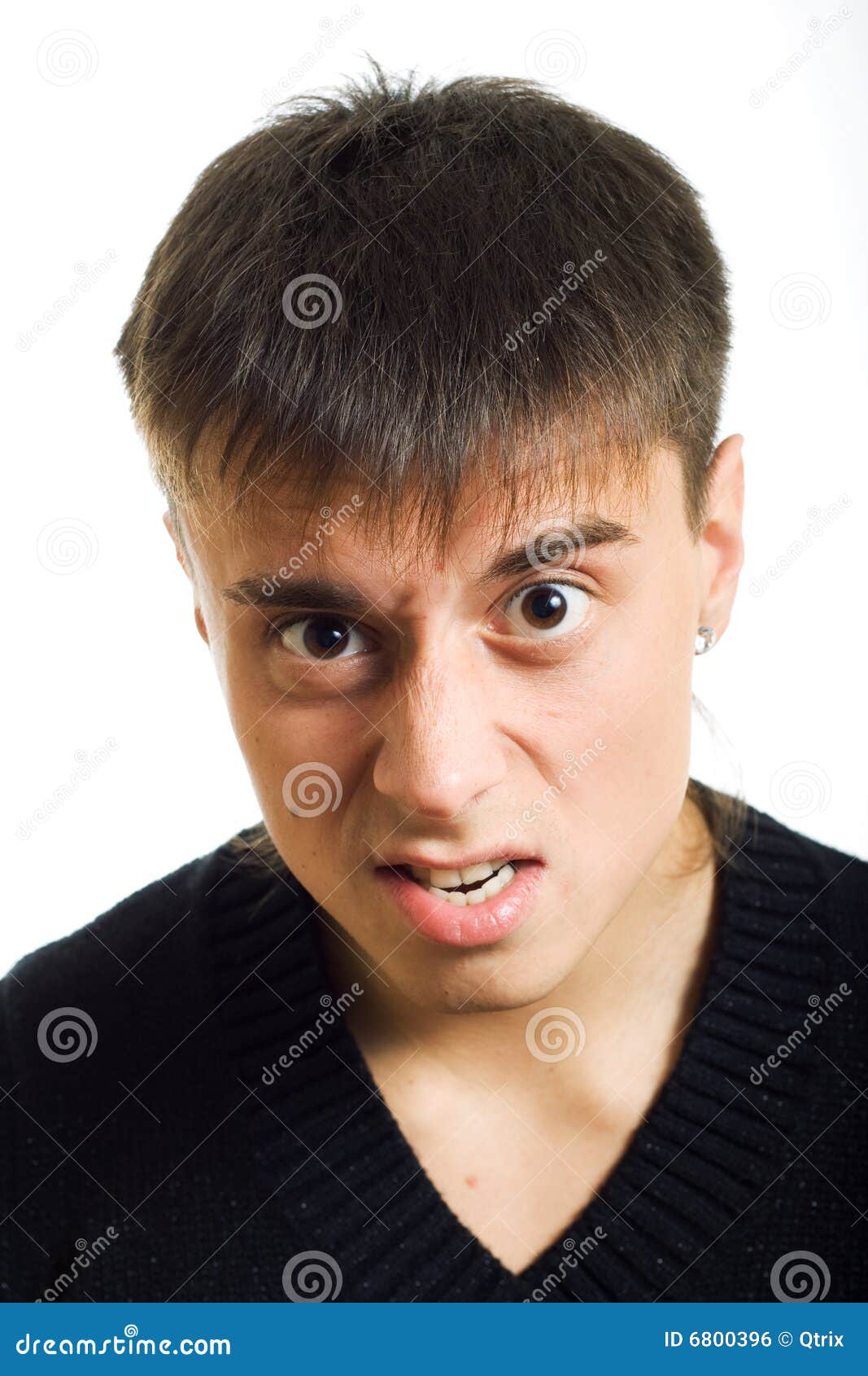 Angry young men. stock photo. Image of emotional, bizarre - 6800396