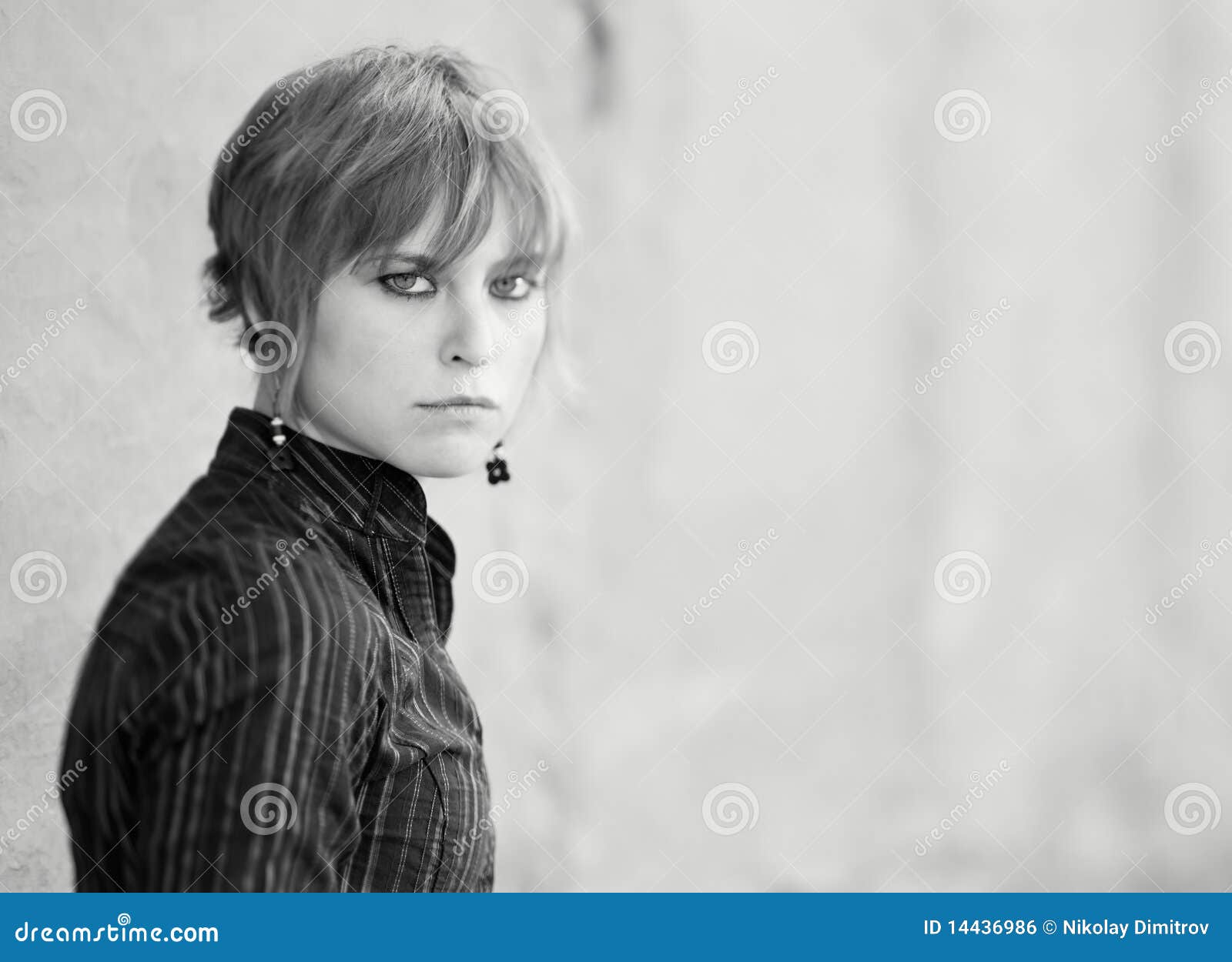 Angry young woman stock photo. Image of model, portrait - 14436986