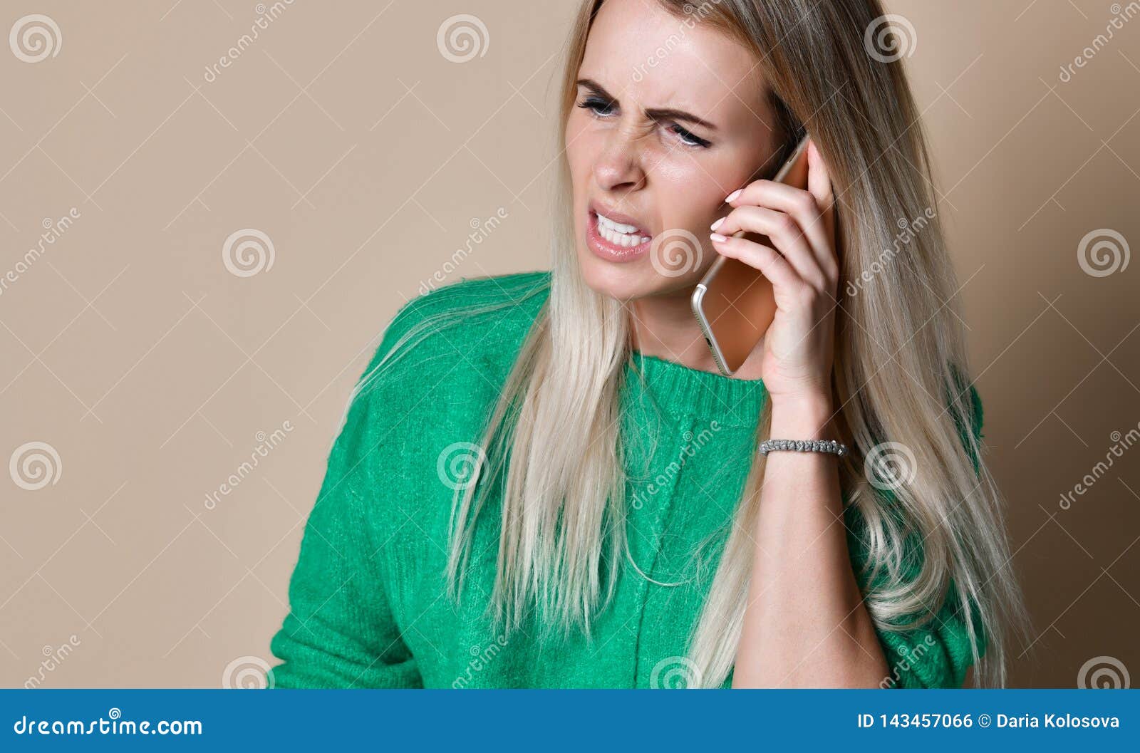 Angry Young Woman Arguing Talking on Phone Stock Photo - Image of lady ...