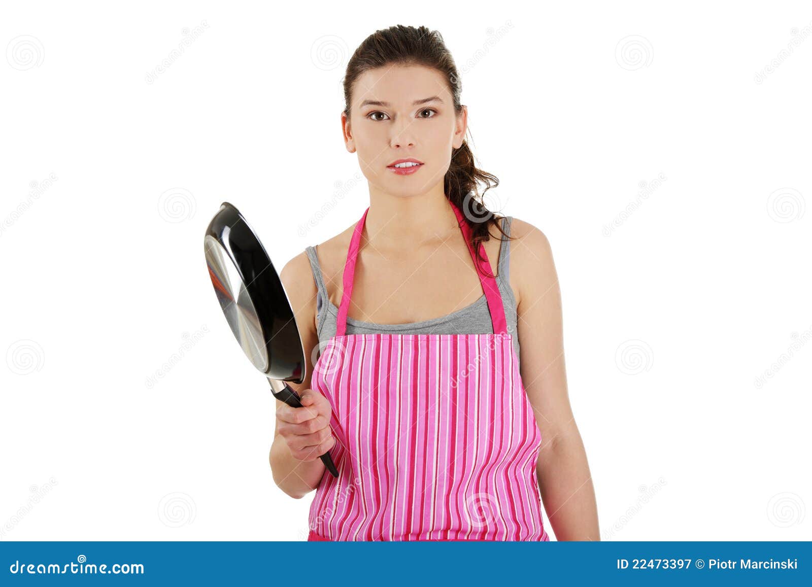 Angry young woman cooking stock image. Image of care - 22473397