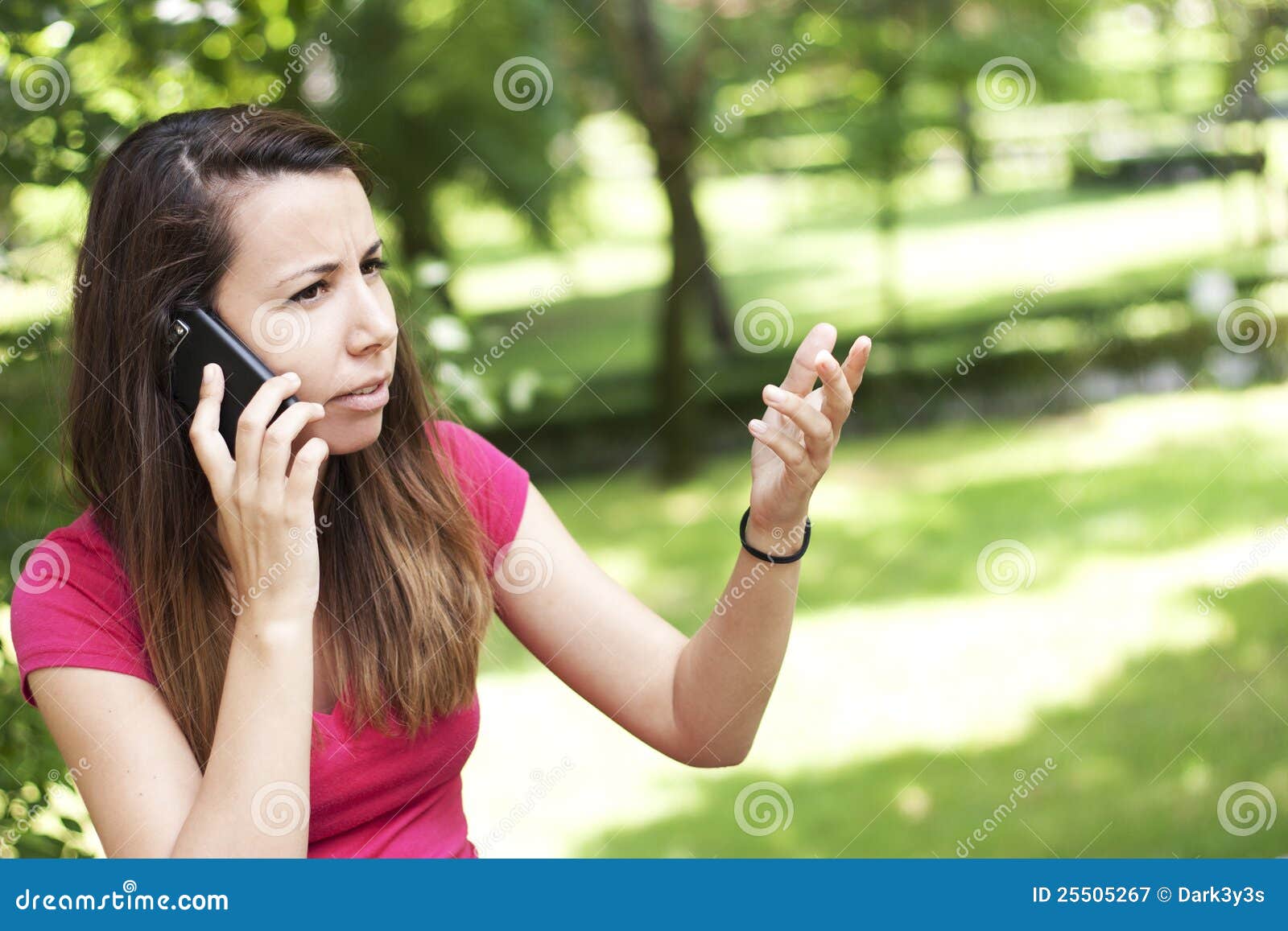 Angry Young Woman on the Phone Stock Image - Image of girl, frowning ...