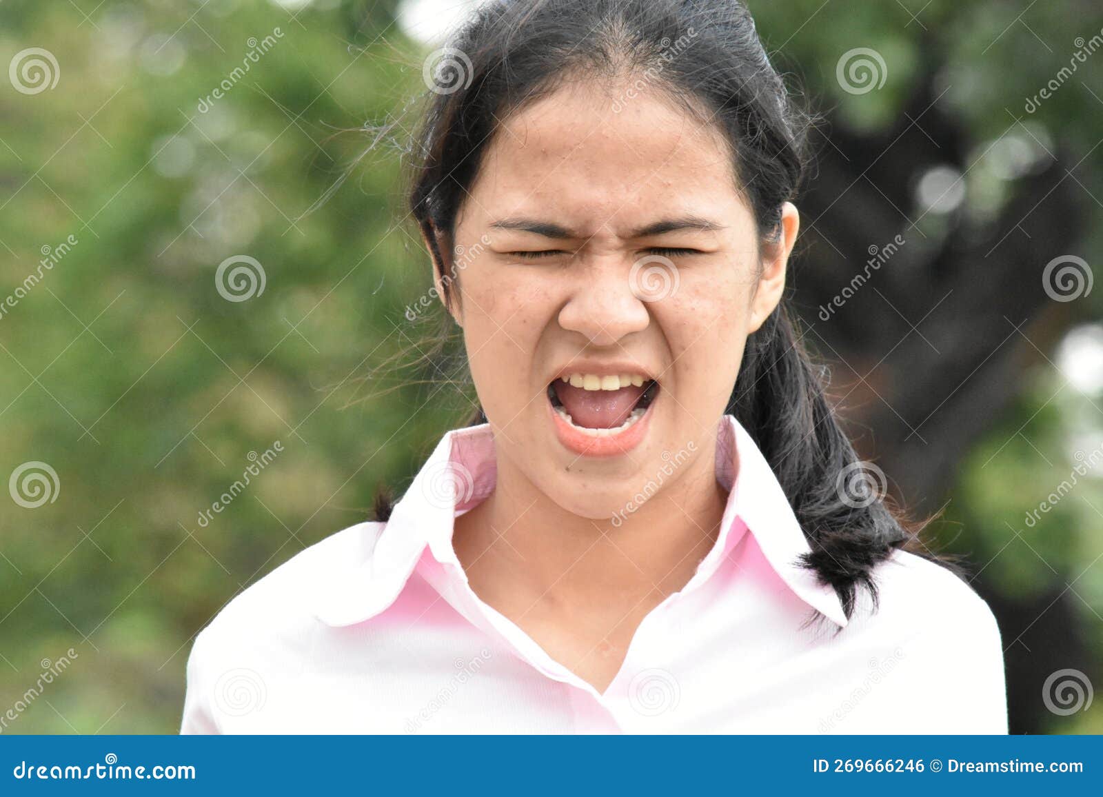 An Angry Youthful Diverse Person Stock Photo - Image of irate, anger ...