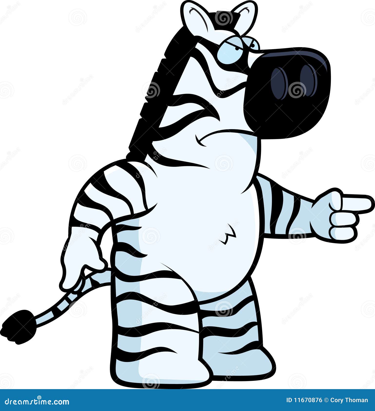 Angry Zebra stock vector. Illustration of stripes, blame - 11670876