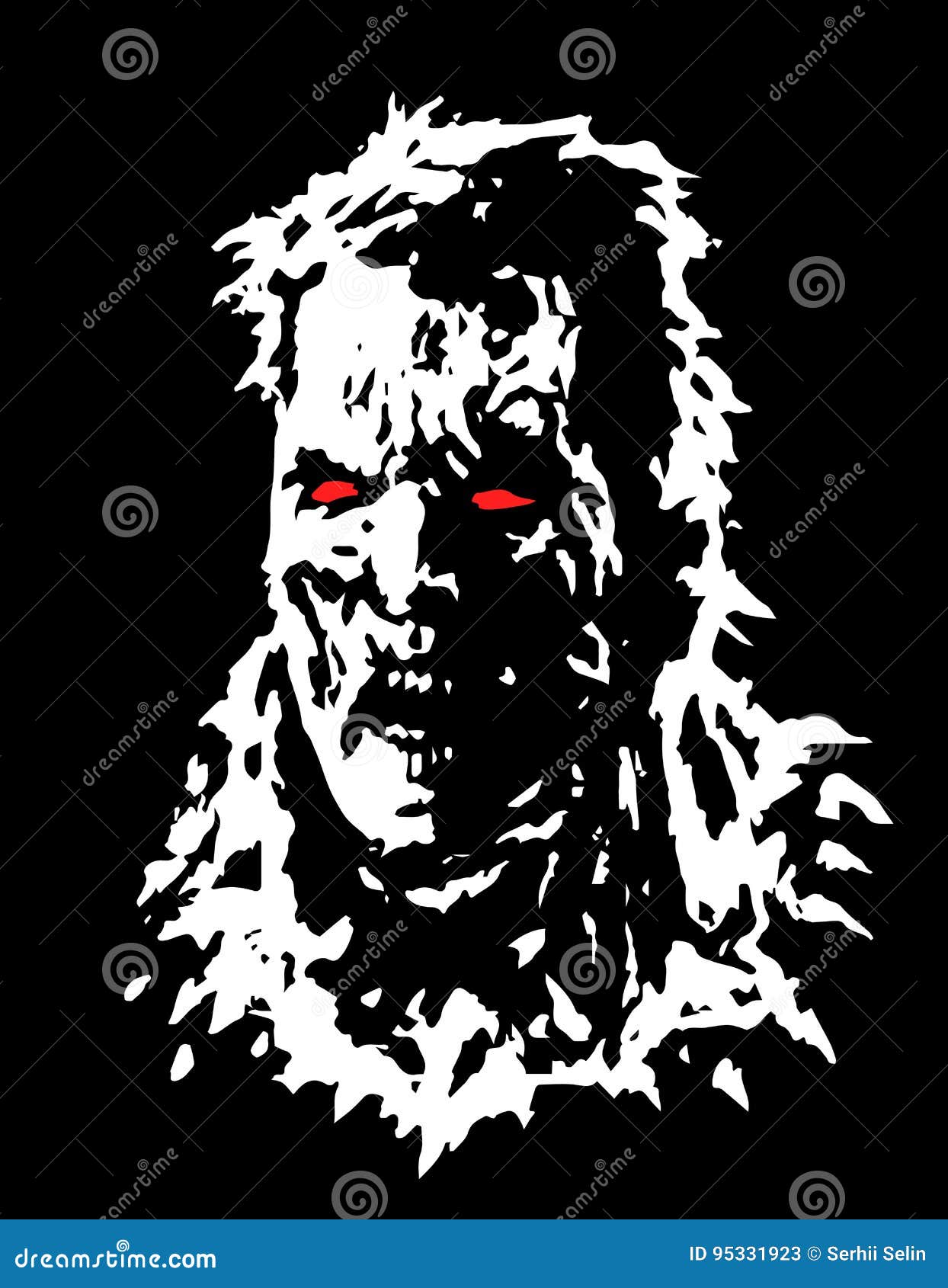 Angry Zombie Concept. Black Background Cartoon Vector | CartoonDealer ...