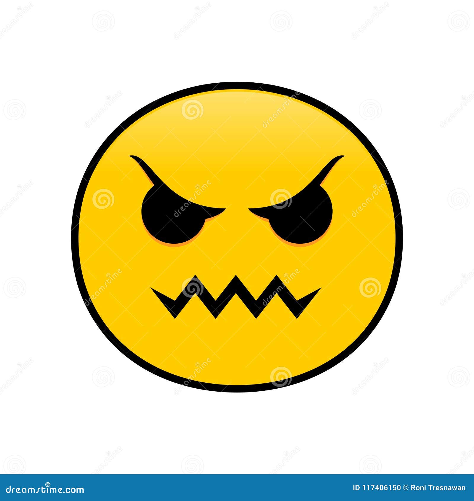 Angryticon Angry Emotion Symbol Design Stock Vector - Illustration of ...