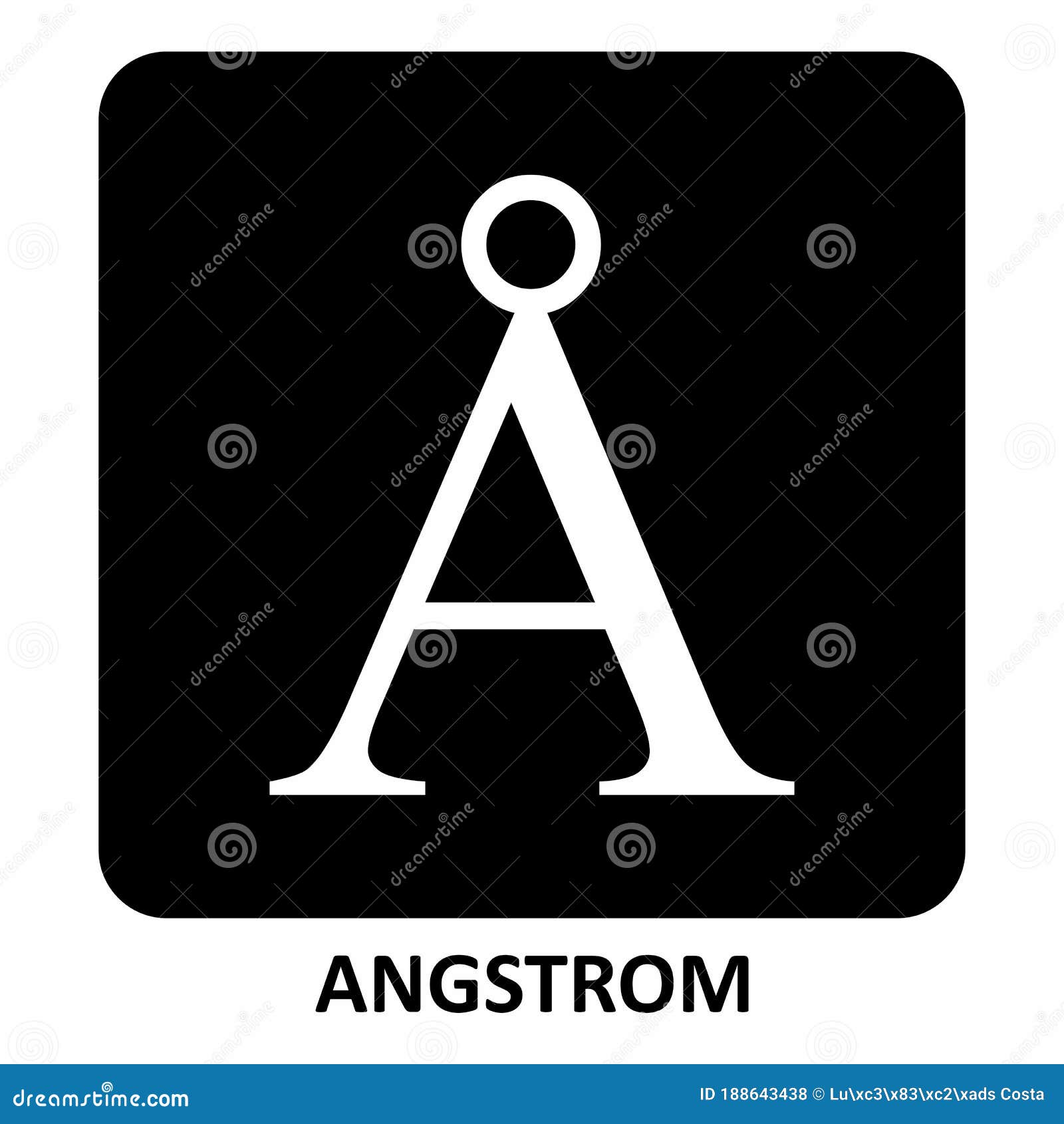 Angstrom Symbol Illustration Stock Illustration - Illustration of sign ...
