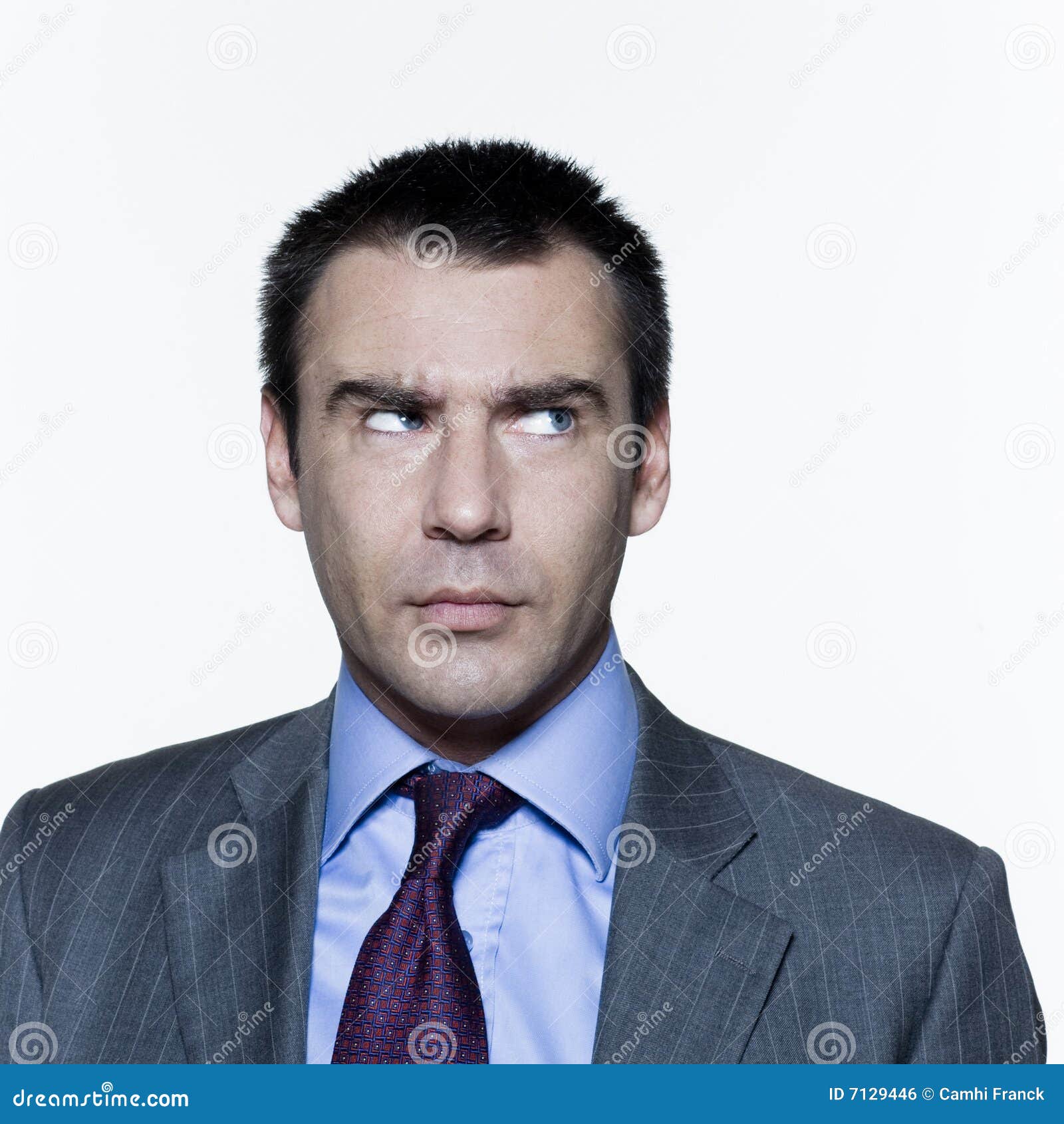Anguish expressive man stock photo. Image of necktie, ironic - 7129446