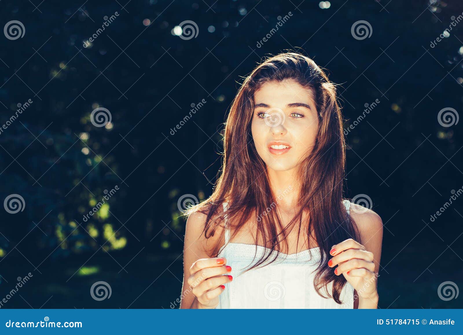 Anguished woman stock image. Image of summer, outdoors - 51784715