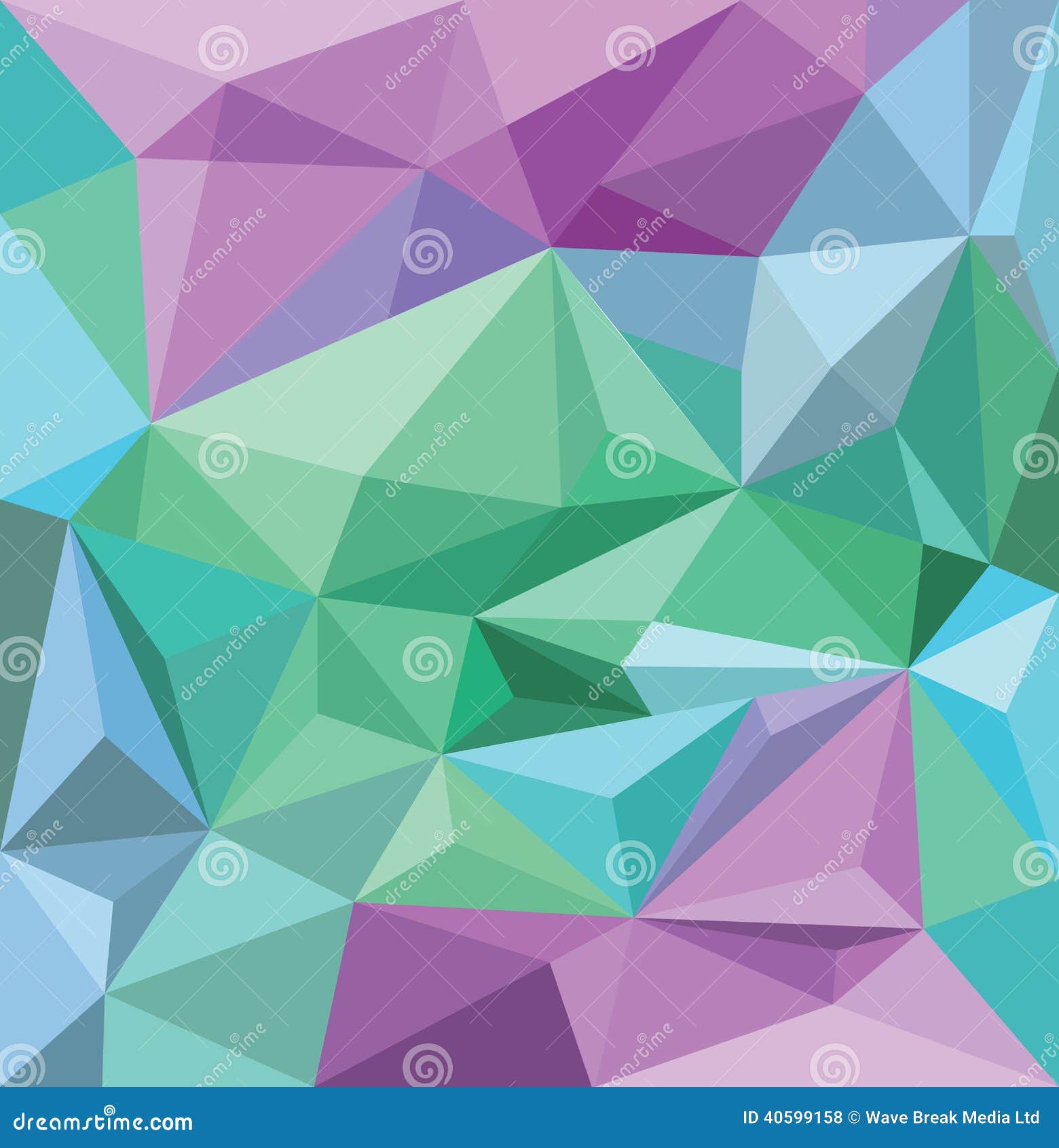 Angular Background Wallpaper in Blue Green and Purple Stock Vector ...
