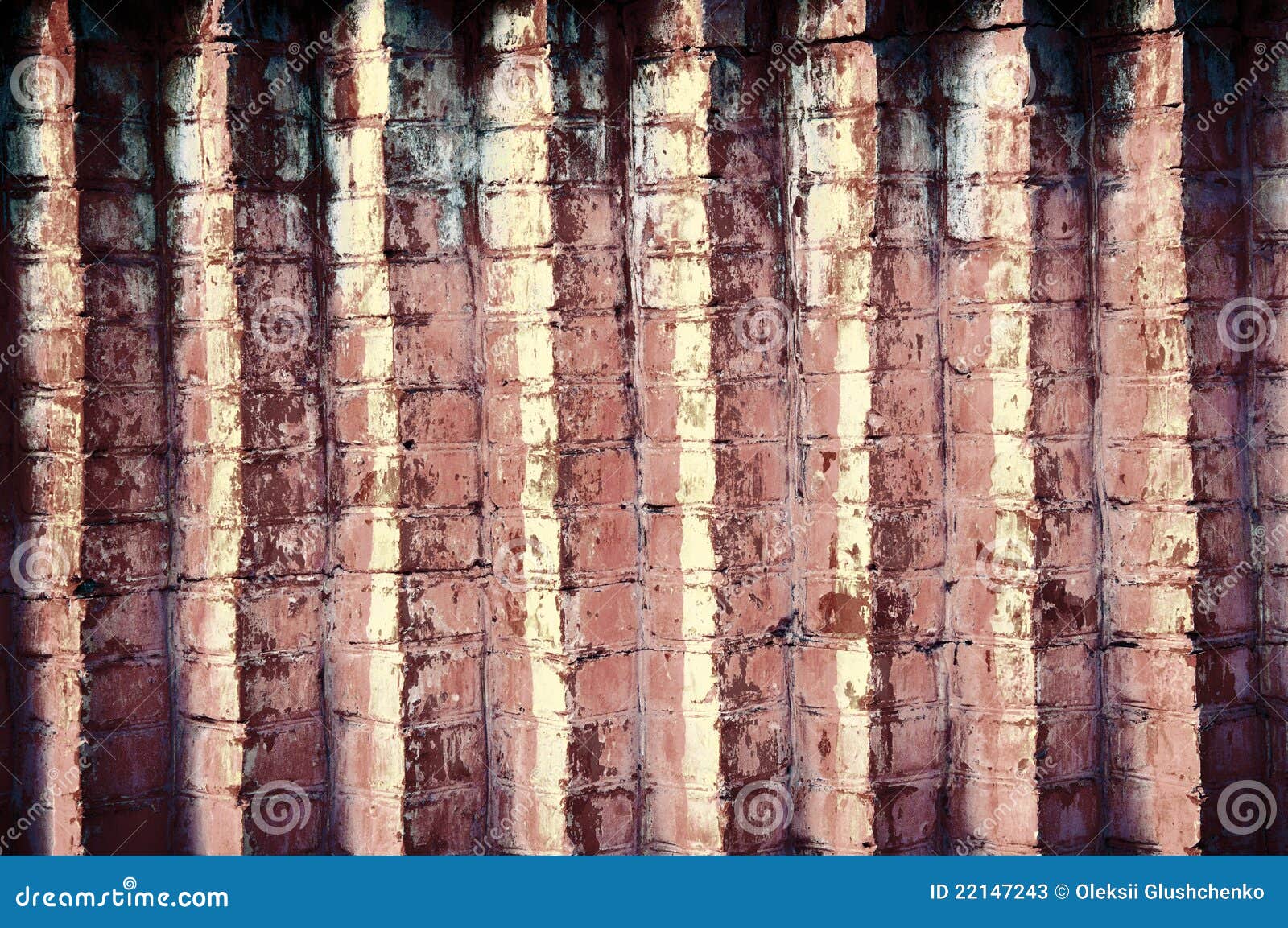 An angular brick wall stock image. Image of masonry, shabby - 22147243