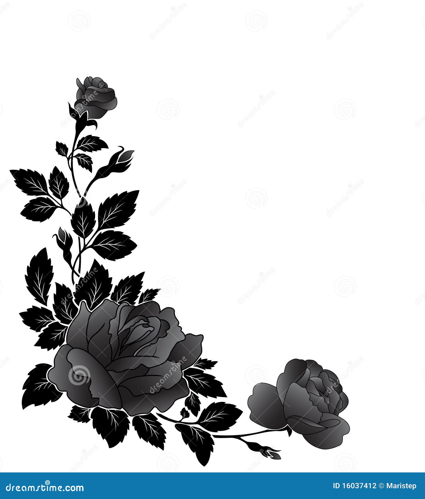 Angular Flower Pattern, Rose Stock Vector - Illustration of curve ...