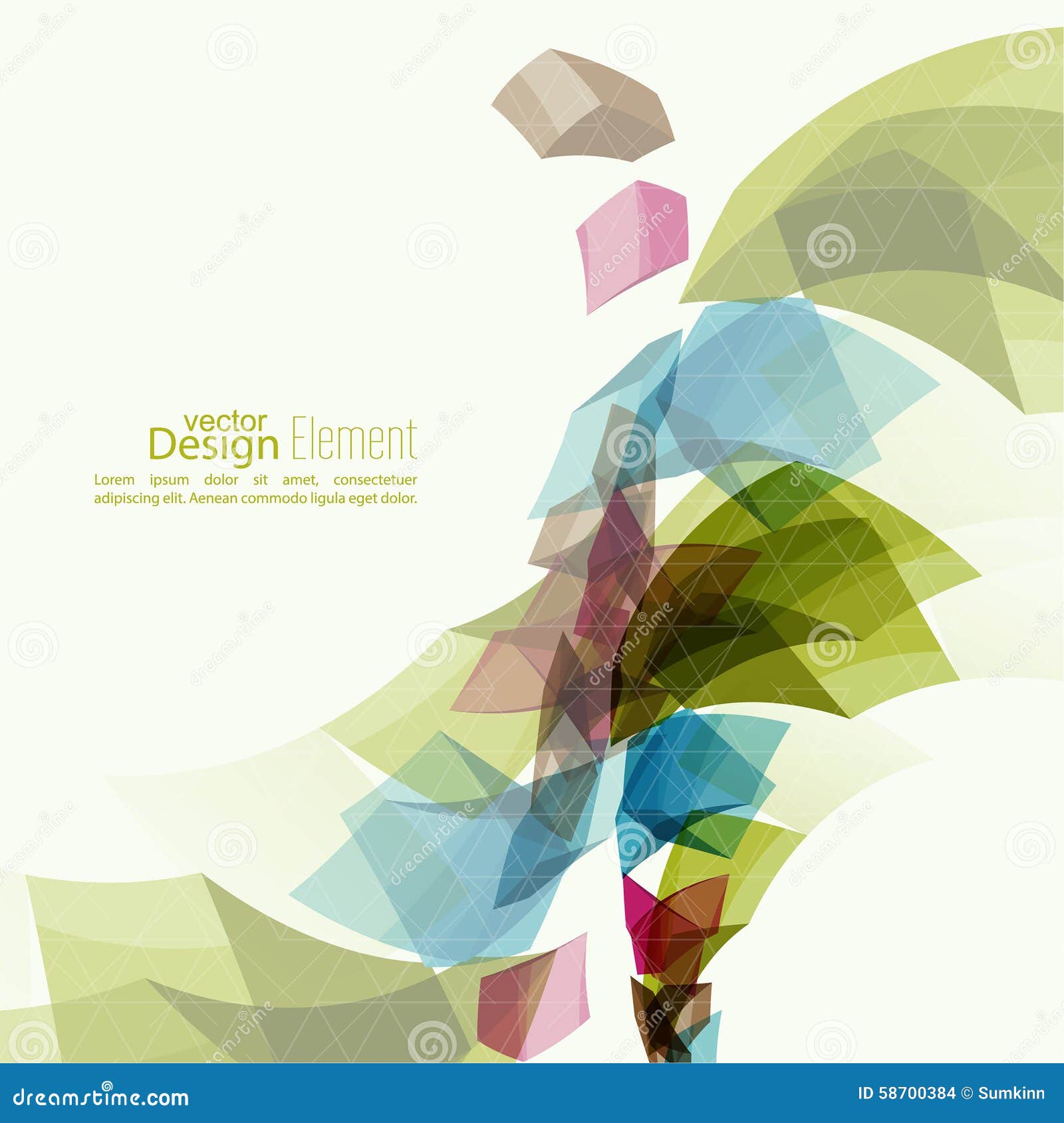 Angular Geometric Color Shape Stock Vector - Illustration of ...