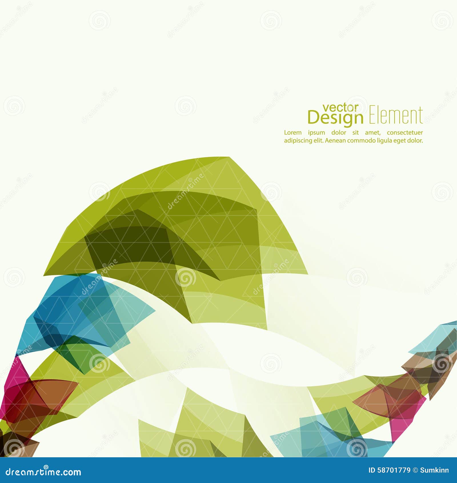 Angular Geometric Color Shape Stock Vector - Illustration of overlay ...