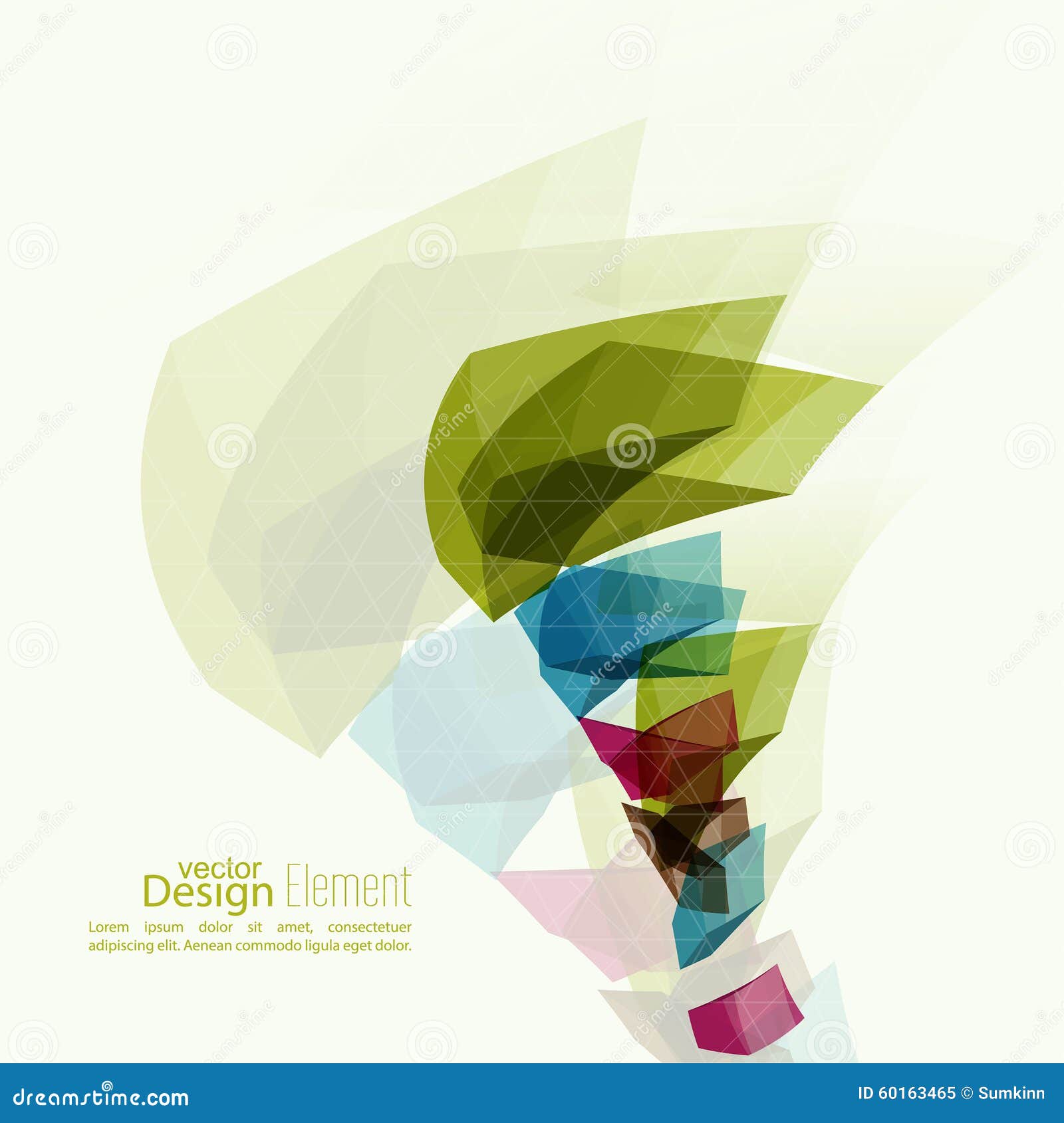 Angular Geometric Color Shape Stock Vector - Illustration of mesh ...