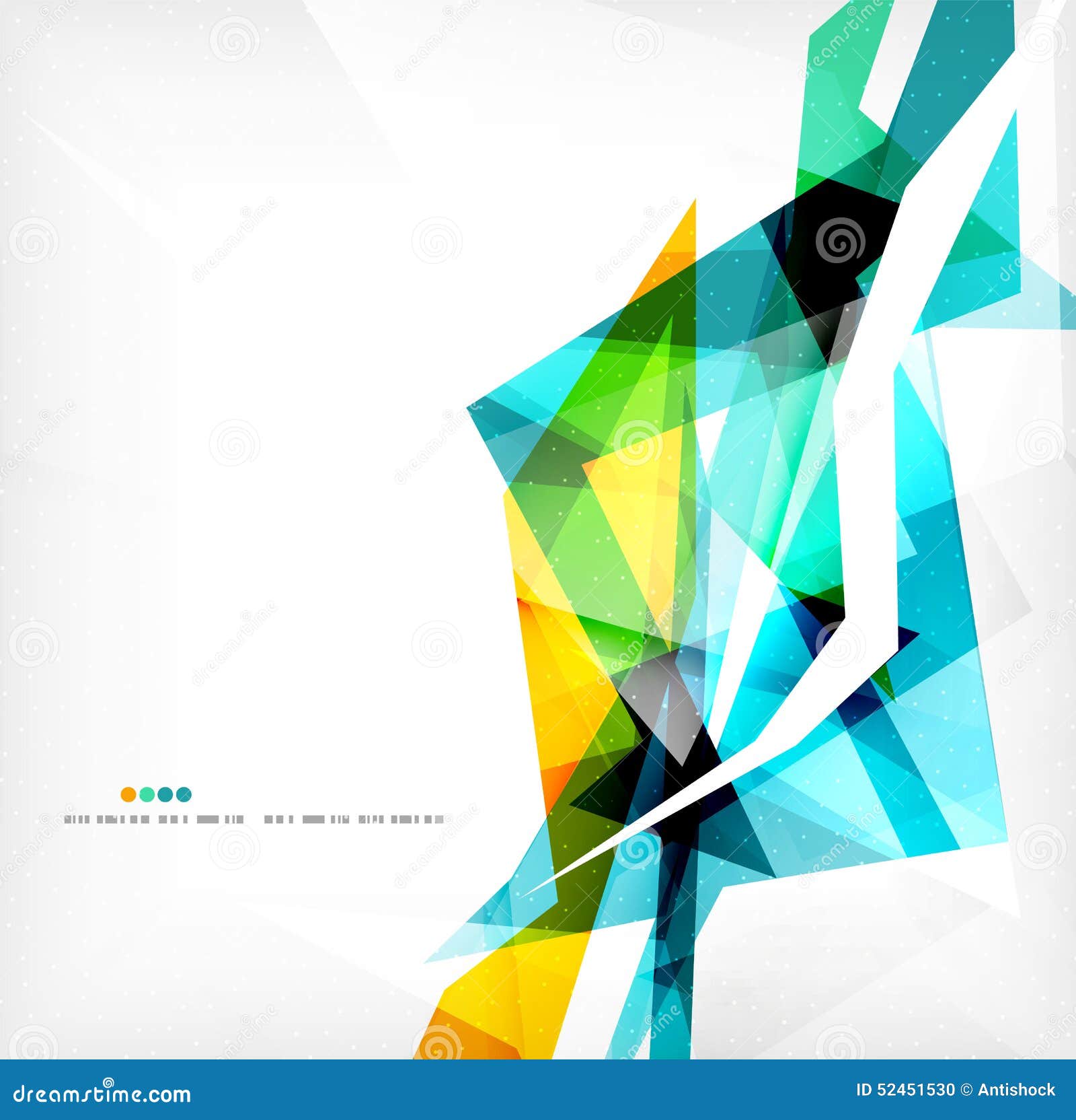 Angular Geometric Color Shapes Stock Vector - Illustration of angular ...