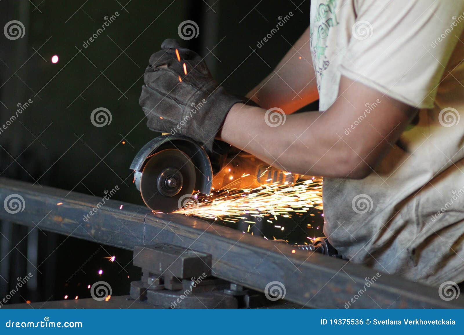 Angular grinder. stock photo. Image of close, equipment - 19375536