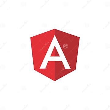 Angular Logo Editorial Illustrative on White Background Editorial Stock ...