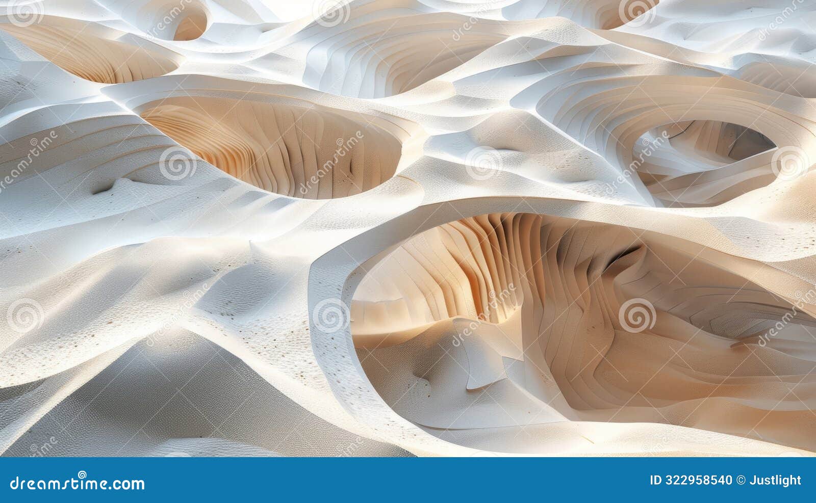 Angular Shapes Overlap And Intertwine Emulating The Overlapping Layers