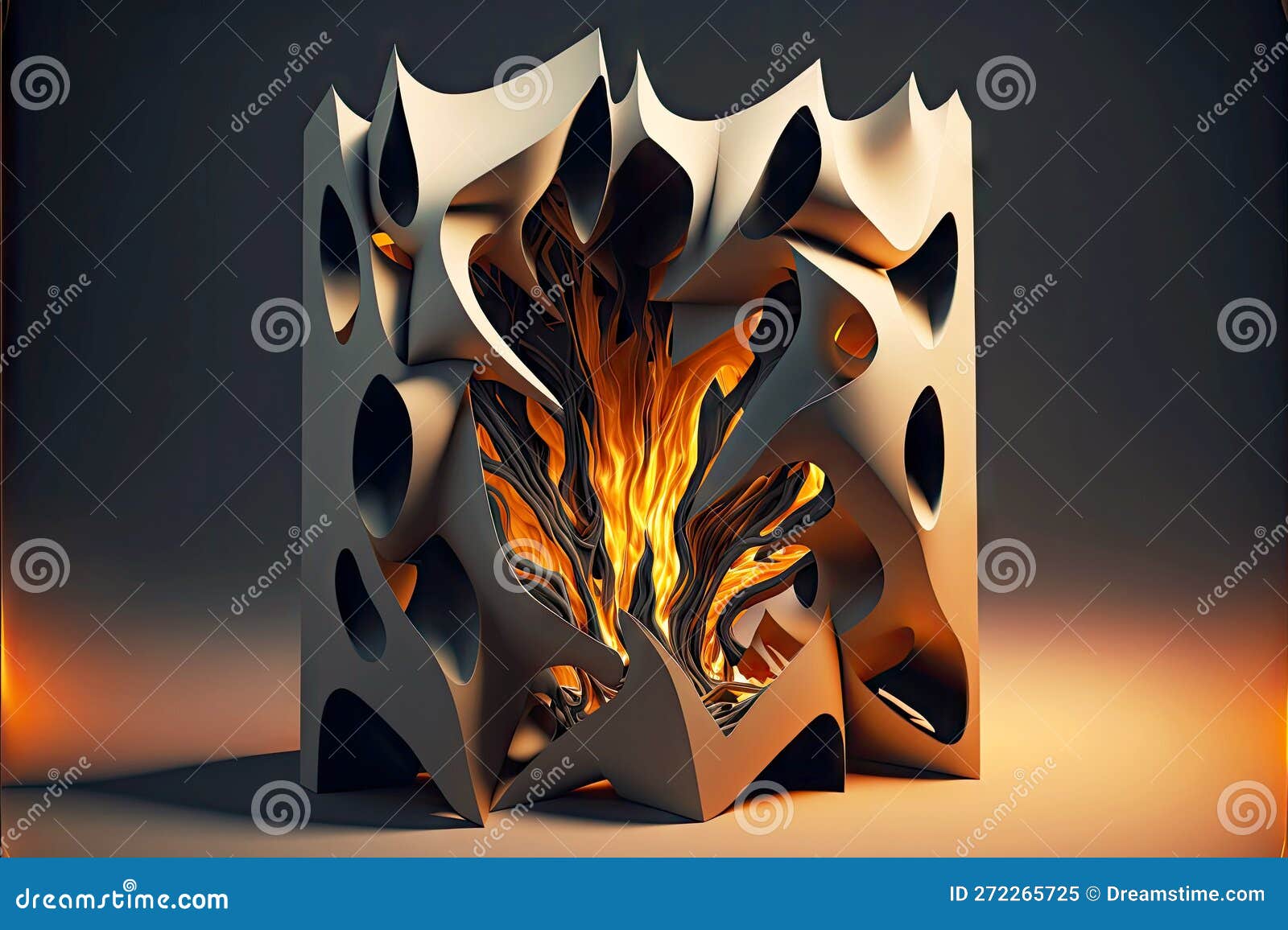 Angular Shapes Resembling Flame with Smooth Outpourings of Scruture in ...