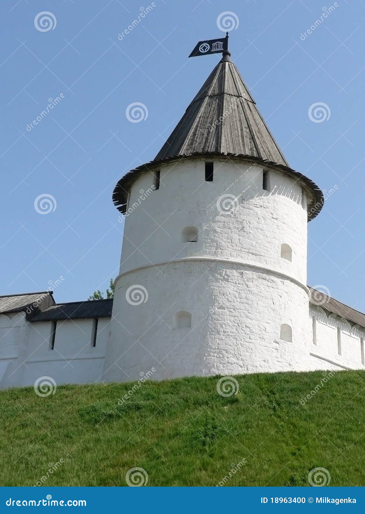 Angular tower stock photo. Image of protection, russia - 18963400