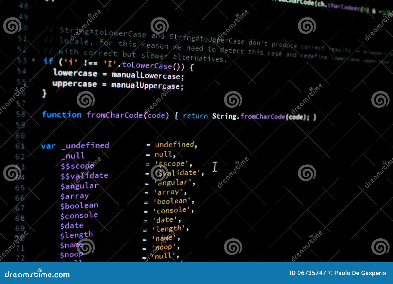 Angularjs Code Library Coding For Javascript Framework Stock Image Image Of Development