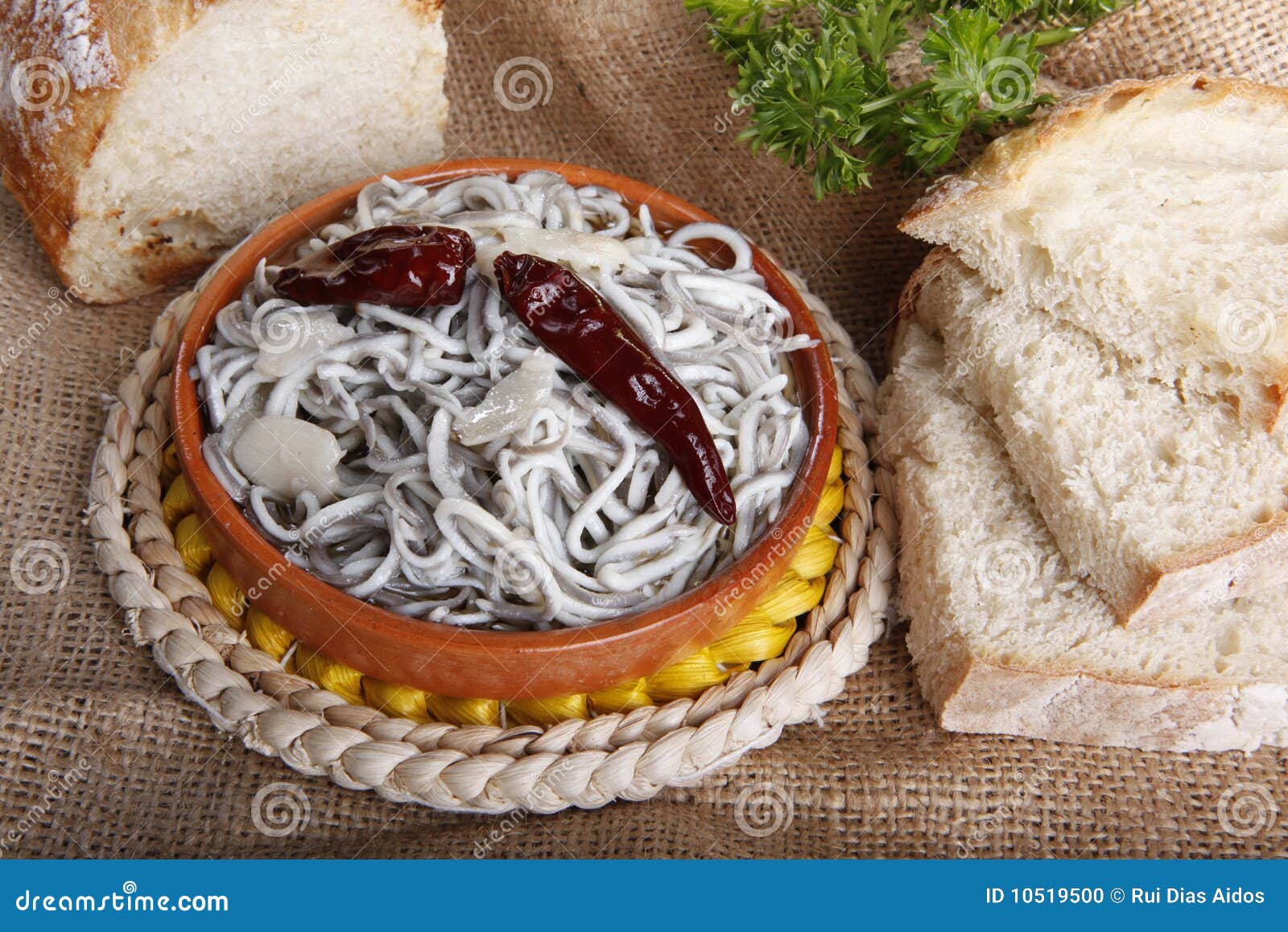 Angulas al ajillo stock photo. Image of cooking, french - 10519500