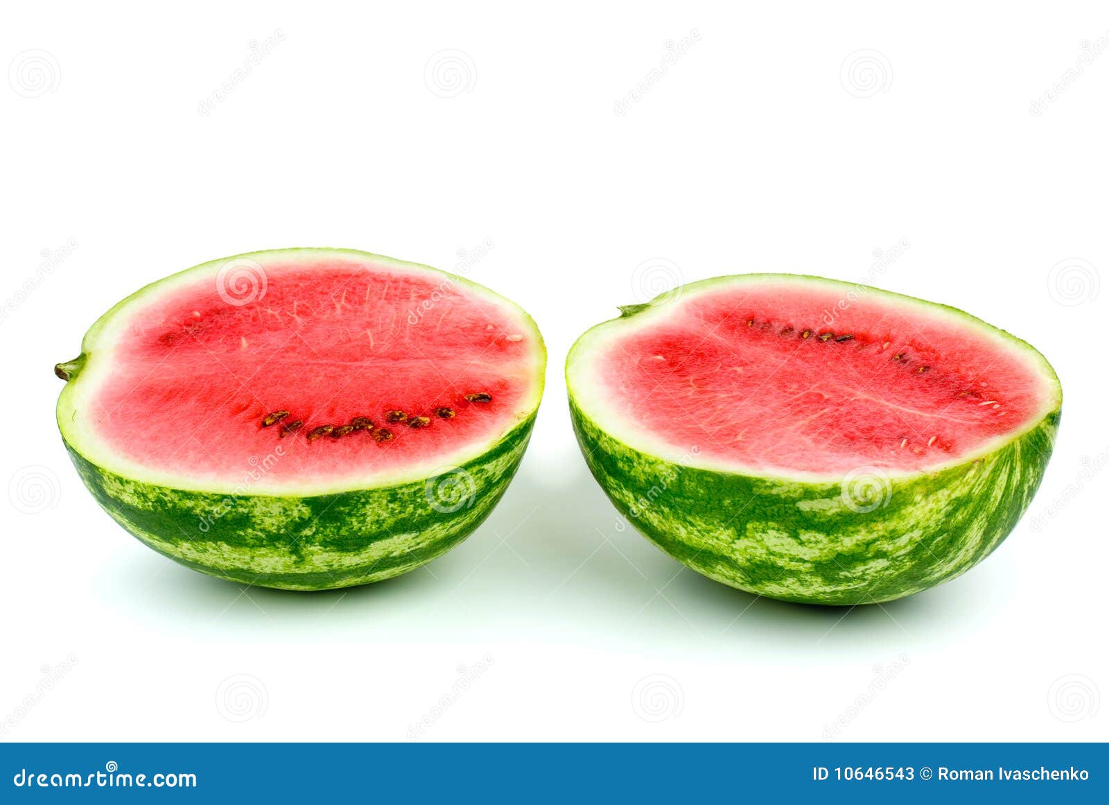 Anguria Affettata Sulla Metà Immagine Stock - Immagine di dolce, fetta ...