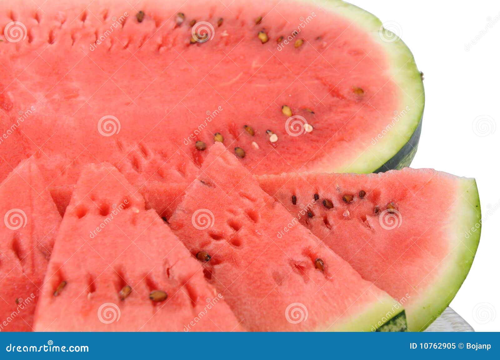 Anguria fresca immagine stock. Immagine di isolato, buccia - 10762905