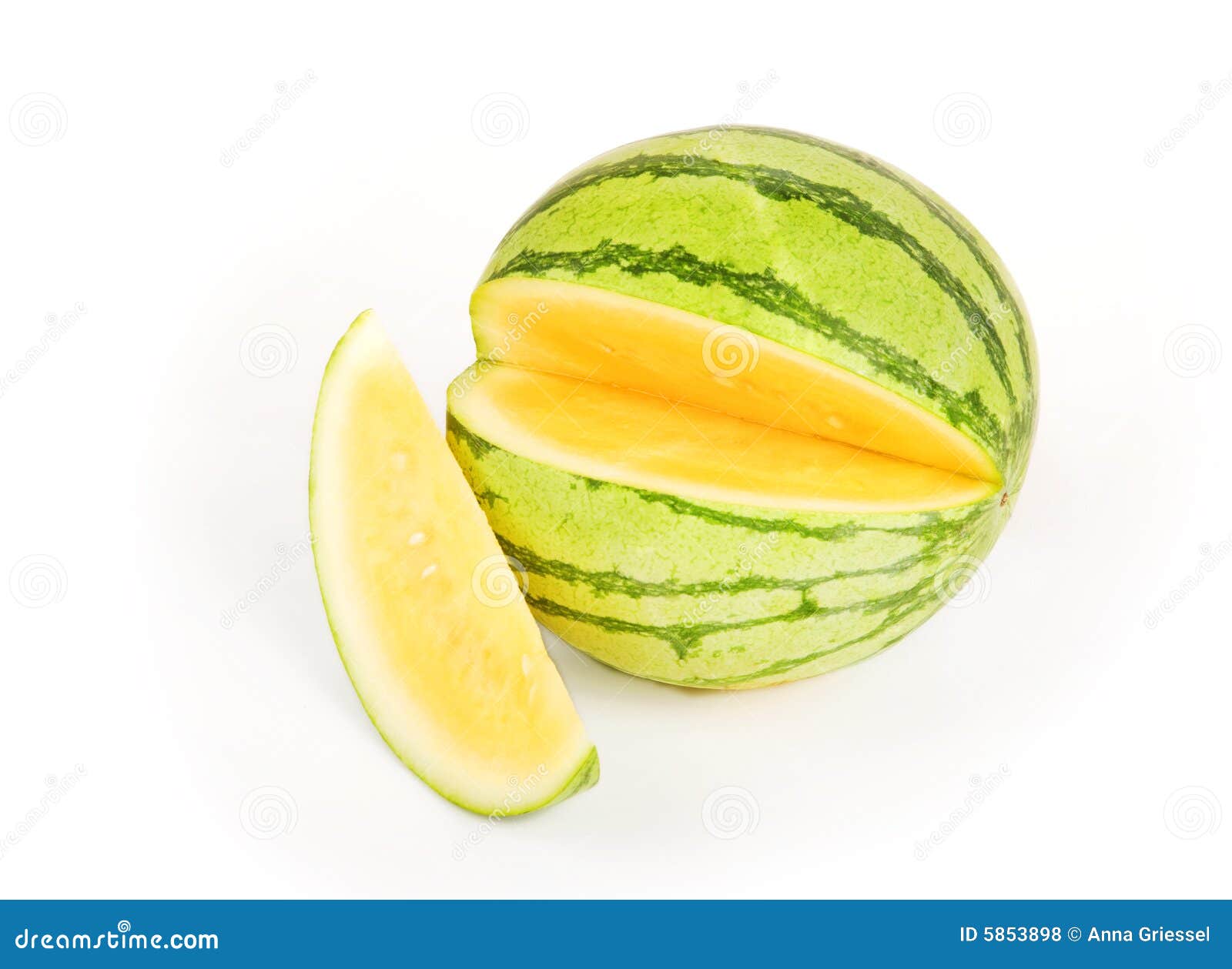 Anguria gialla fotografia stock. Immagine di giallo, ossequio - 5853898