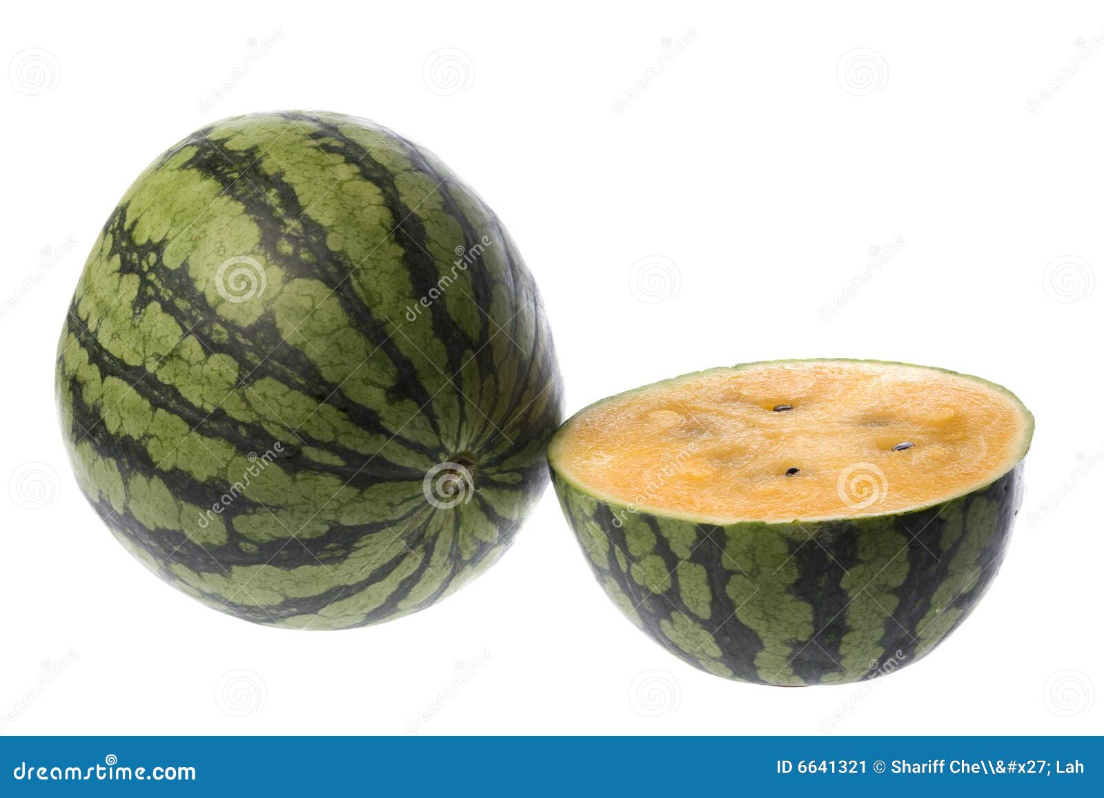 Anguria gialla immagine stock. Immagine di intero, anguria - 6641321