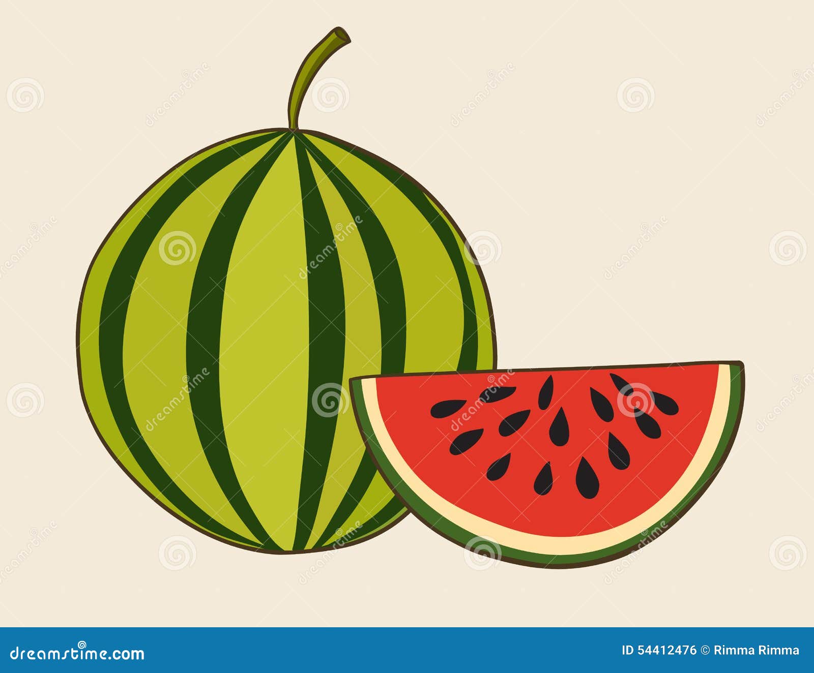 Anguria, Illustrazione Di Vettore Illustrazione Vettoriale ...