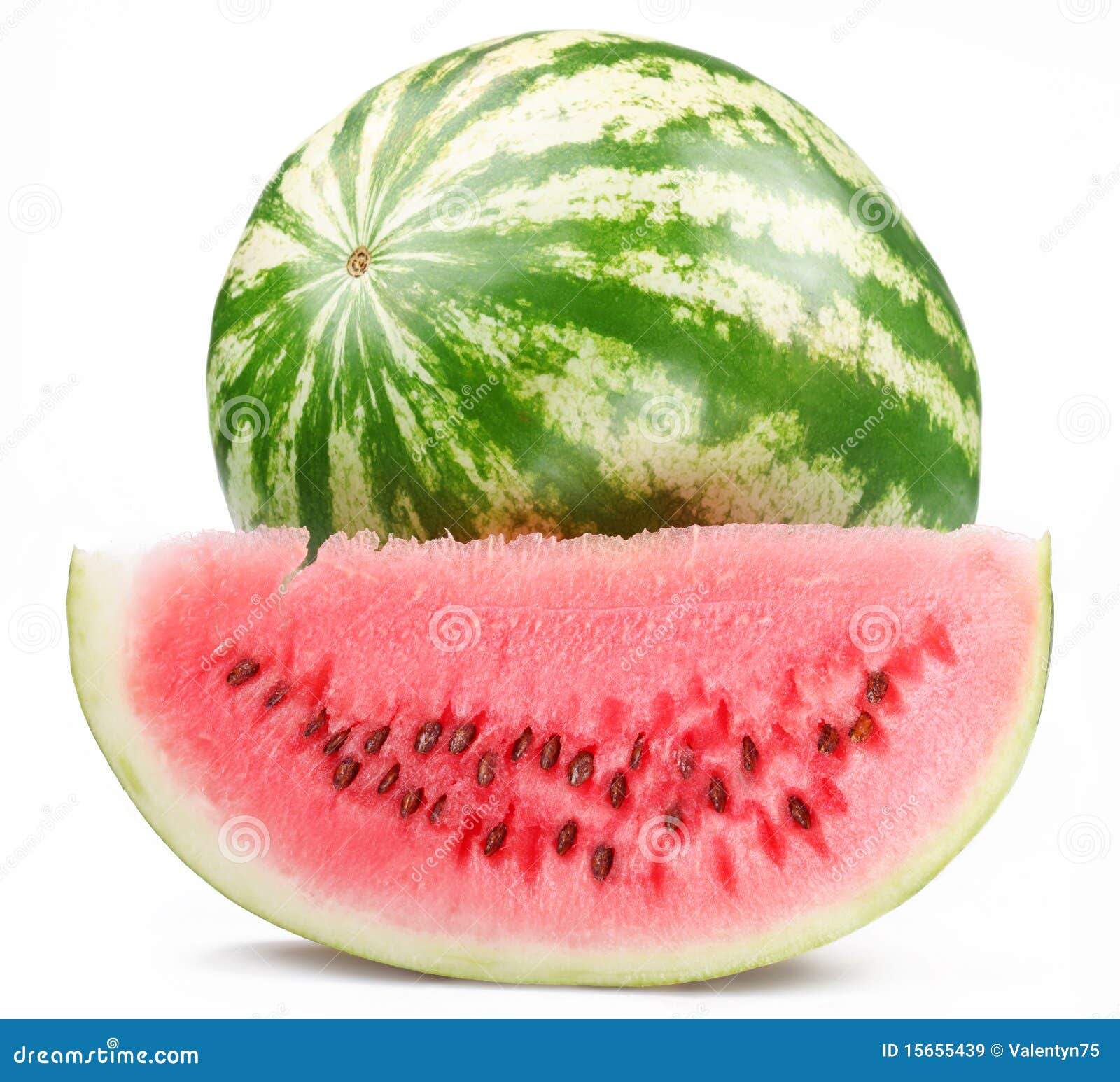 Anguria Matura Con Una Fetta Immagine Stock - Immagine di salute, dolce ...